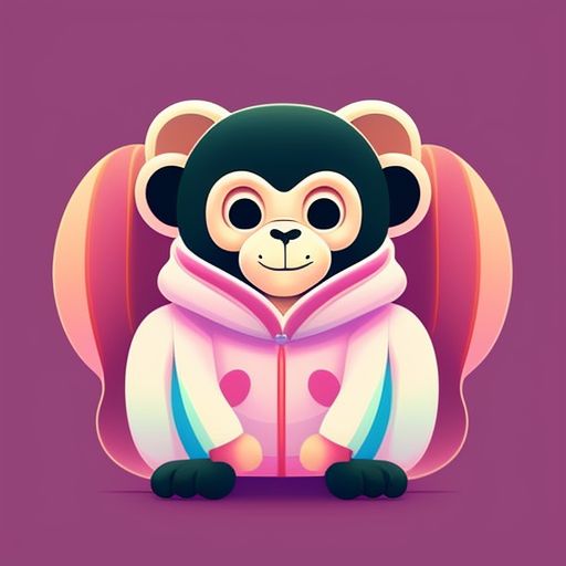 dev: A cute monkey wearing a hoodie