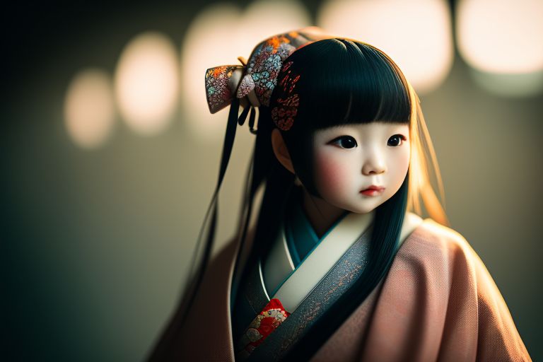 Modern Japanese Dolls Lot 2 Contemporary Japanese Washi Dolls