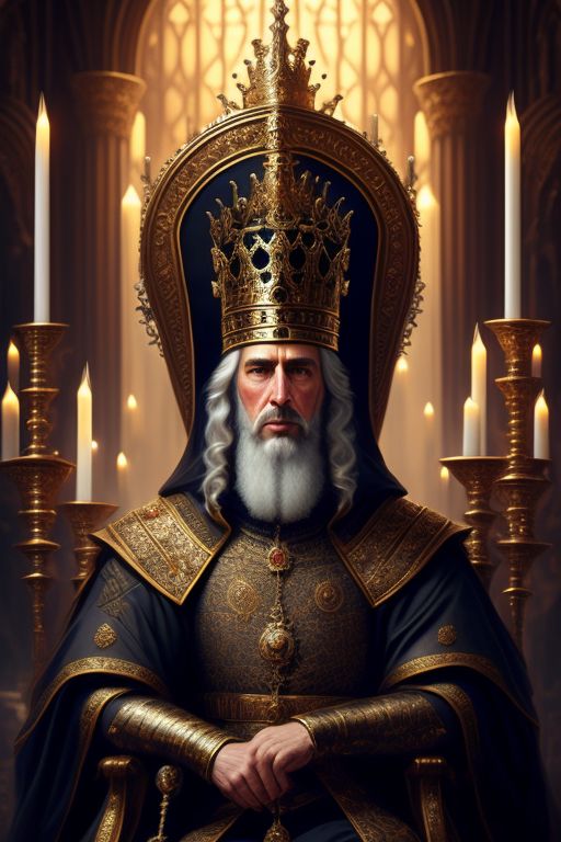 Medieval King Painting
