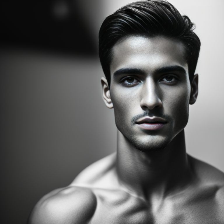 Male Face Symmetrical