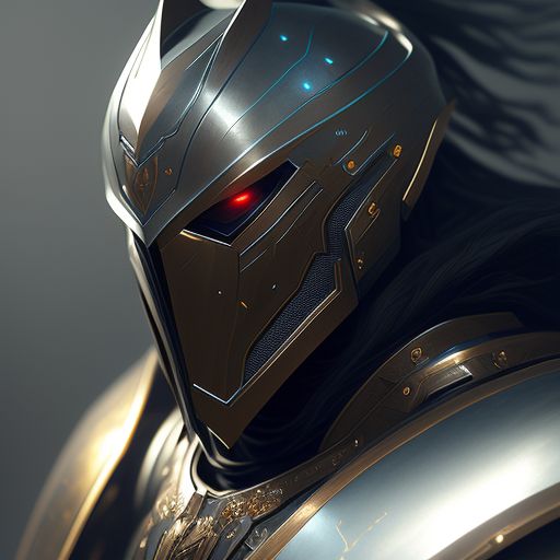 Futuristic Knight Concept Art