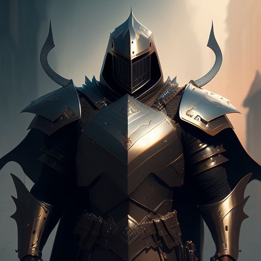 Futuristic Knight Concept Art