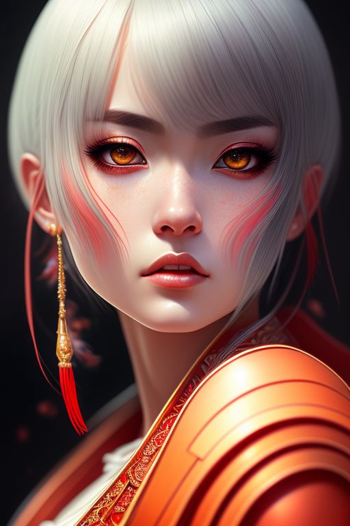 ErmMonz: beautiful tengu girl, beautiful face, insanely detailed, hyper ...