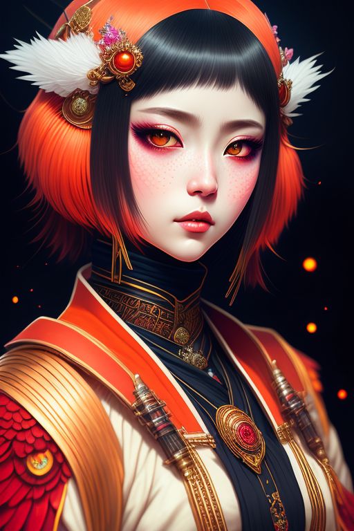 ErmMonz: beautiful tengu girl, beautiful face, insanely detailed, hyper ...