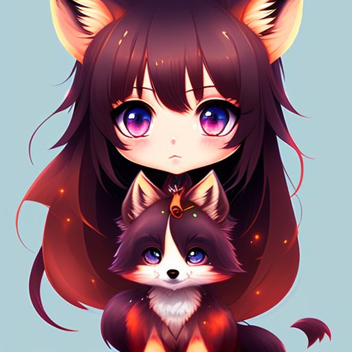 Cute Chibi Fox Girl