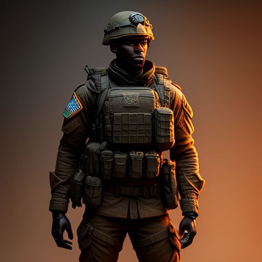 Modern Soldier Drawings