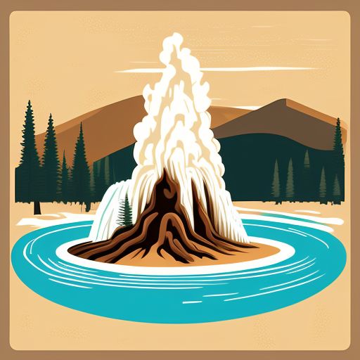 Old Faithful Geyser Clipart