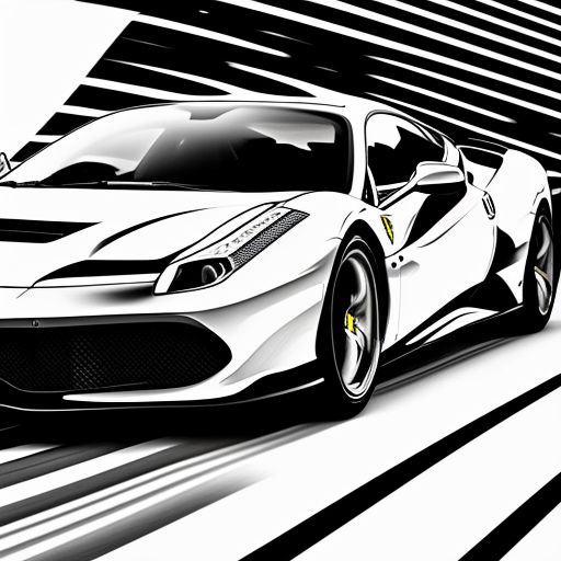 Ferrari Spider Coloring Pages