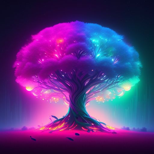 Abstract Art Music Tree