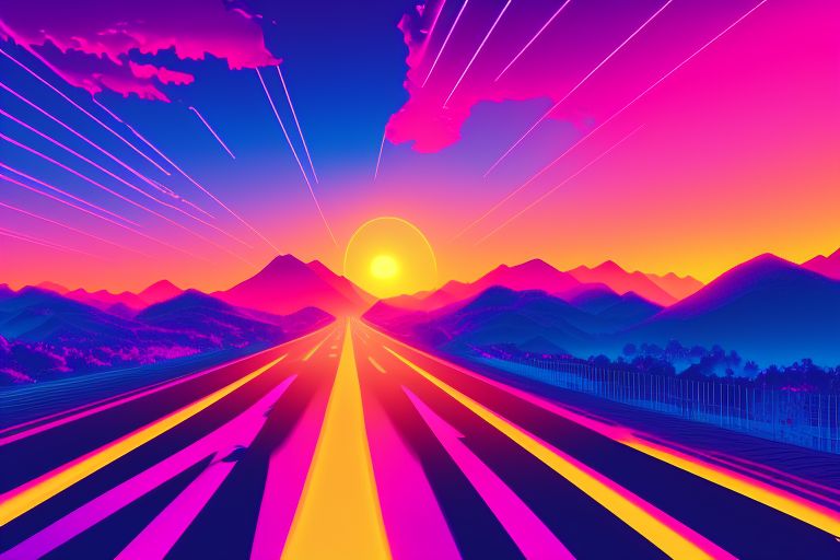 addison: A straight road leading to a mountain at sunset