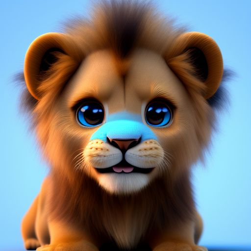 Smiling Baby Lion