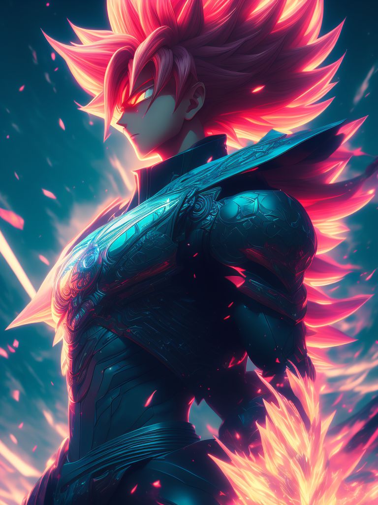 Icarus17: Ultra detailed Super Saiyan Goku, perfect detailed face, full ...