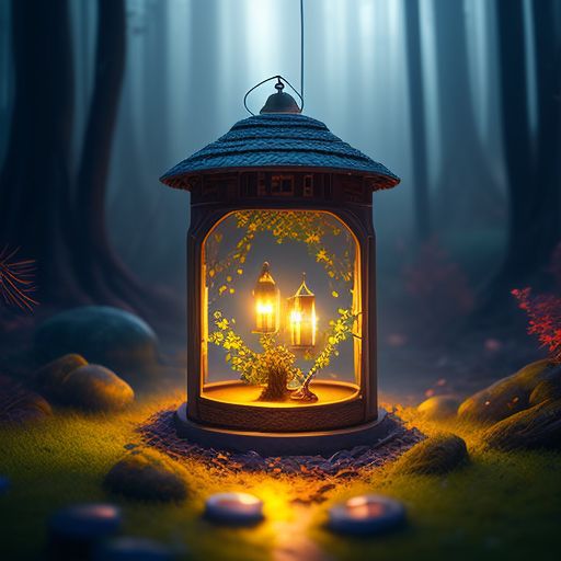 Lit Lantern Forest