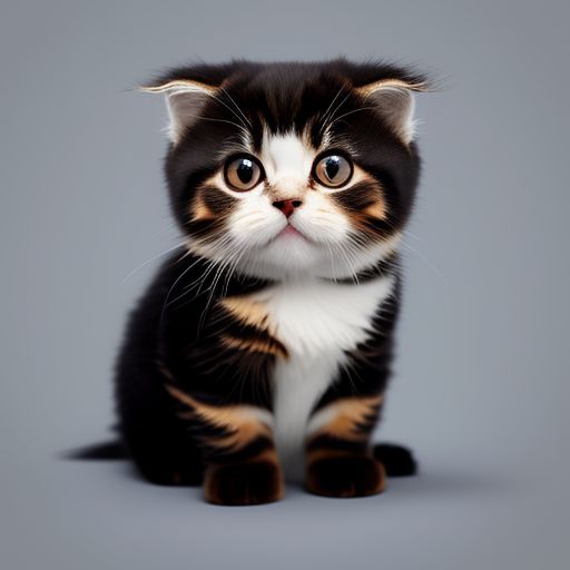 Calico Scottish Fold Kitten