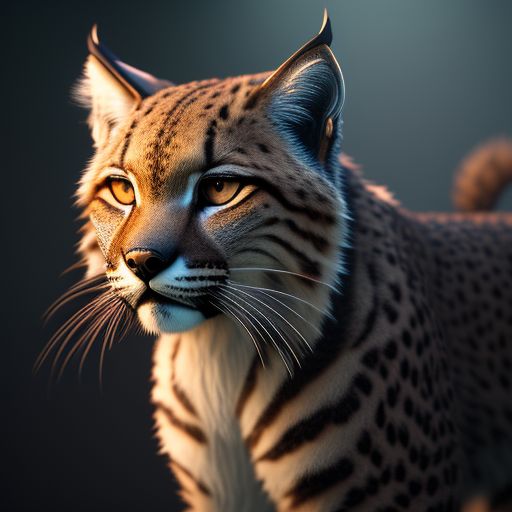 crafty-mole639: Iberian lynx clay 3d render