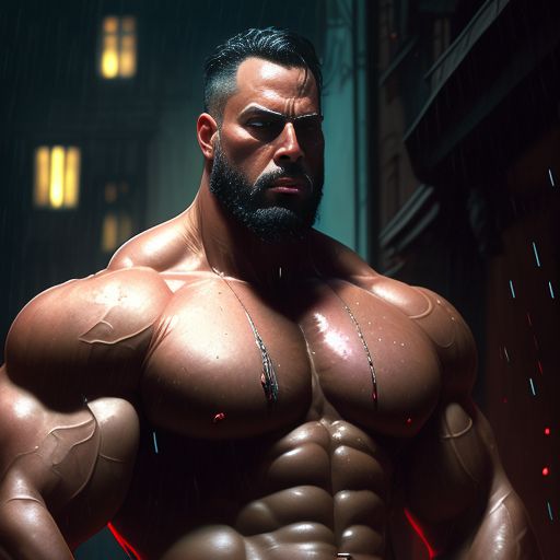 unique-lark66: stucky big men full muscle body in rain no underwer