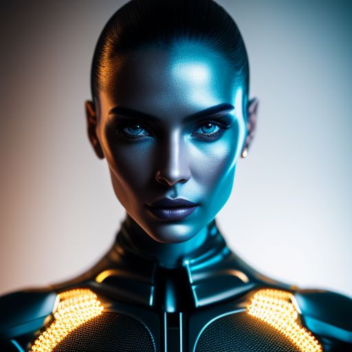 andriyrusyn: Stunningly realistic portrait of a futuristic, slim and ...