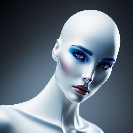 andriyrusyn: Stunningly realistic portrait of a futuristic, slim and ...