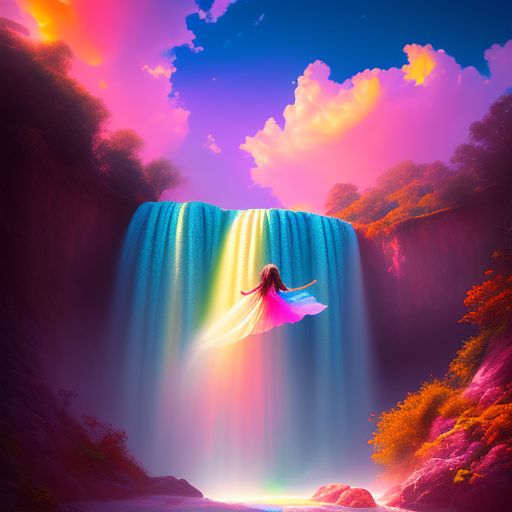 Beautiful Waterfalls With Rainbows