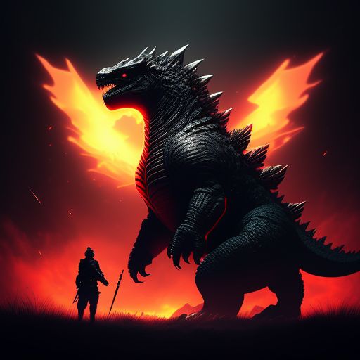 yearly-tapir784: Godzilla fighting a cut kitten