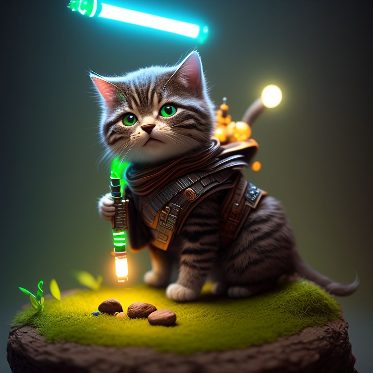 Cats With Lightsabers Wallpaper