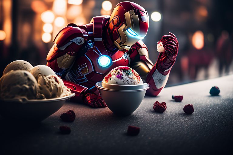 Iron Man Ice Cream