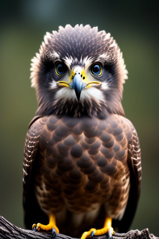 Cute Baby Hawk