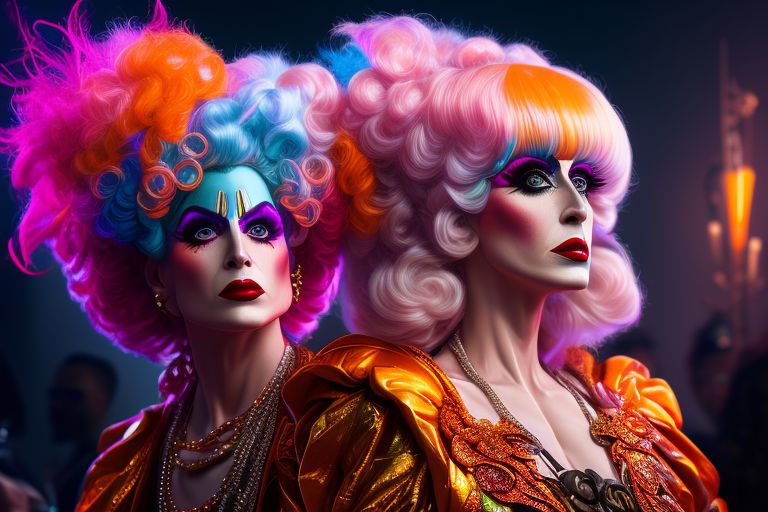 lawrencetlewis: photorealistic image of The Pope dressed as the SF drag ...