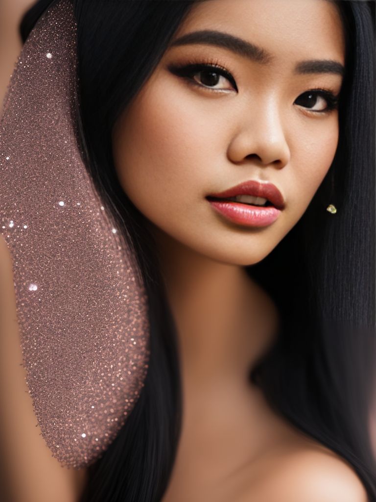 candid-eland309: Gorgeous indonesian girl with black hair, undress ...