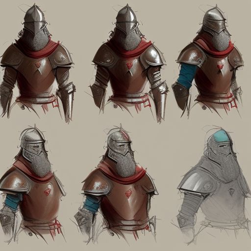 Medieval Helmets Front View