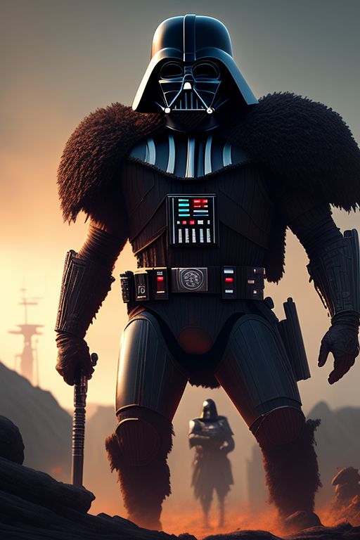 Darth Vader Full Body Stencil