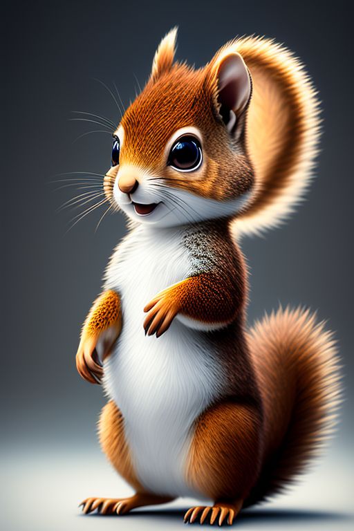 Cute Squirrel Drawing