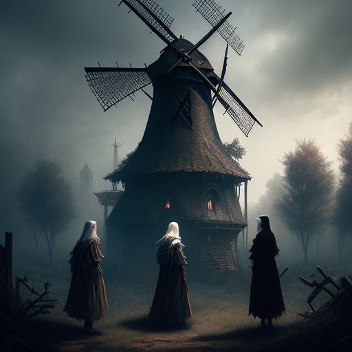 evil-otter796: three hags outside a windmill