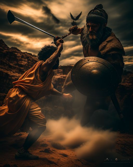 David And Goliath Wallpaper
