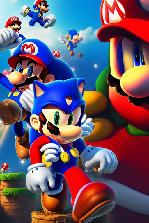 Mario Vs Sonic Wallpaper