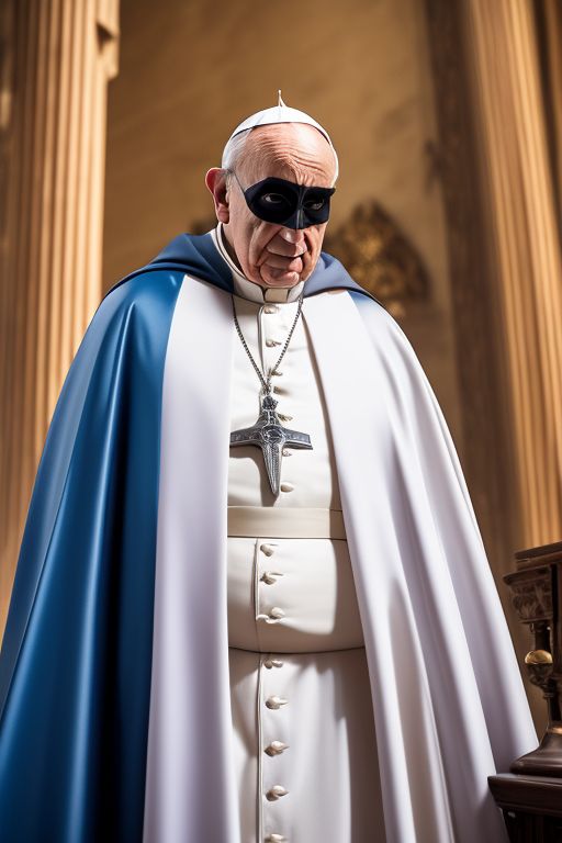 wide-gazelle794: Batman as Pope Francis, wrinkled, ultra detailed ...