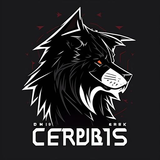 sinful-yak54: t-shirt design, Cerberus, 2d vector, flat