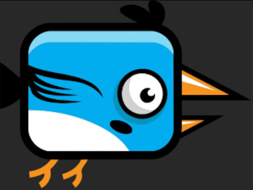 common-corgi92: an illustrated, flat design, fully purple bear, flappy ...