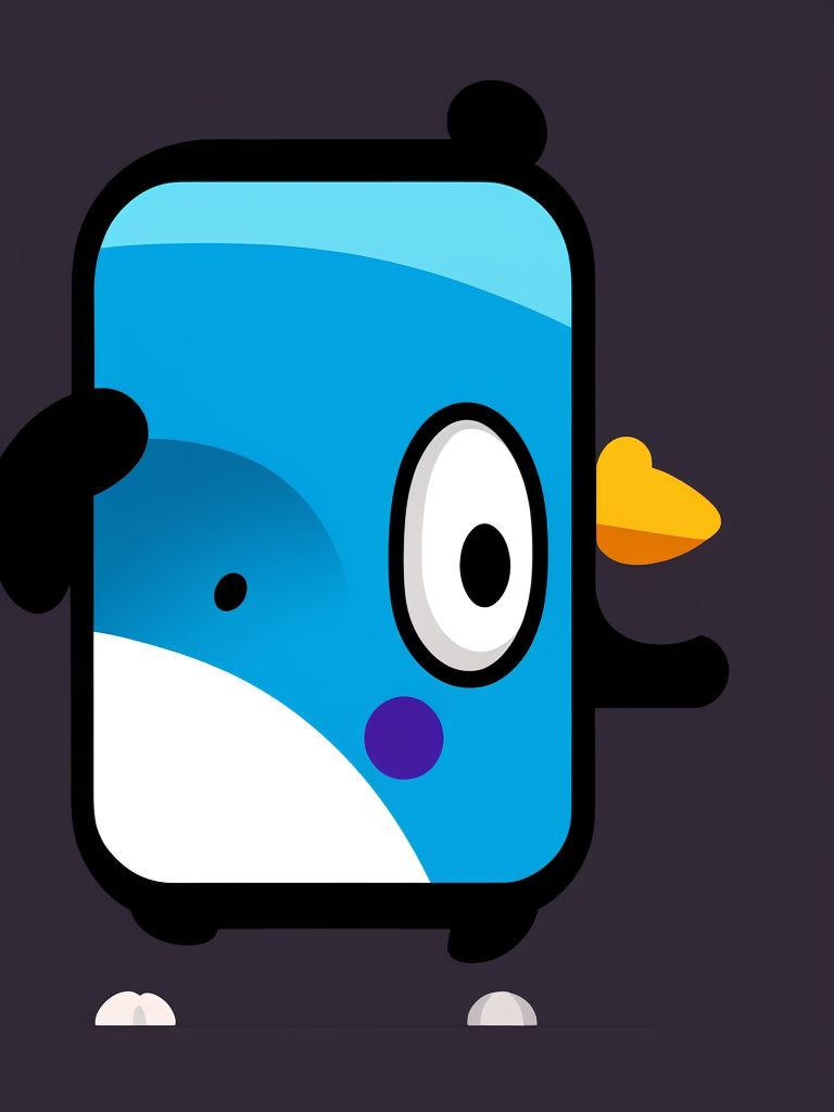 common-corgi92: an illustrated, flat design, fully purple bear, flappy ...