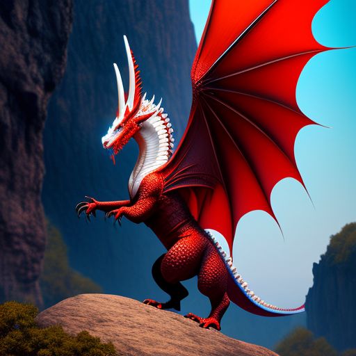 Red Western Dragon