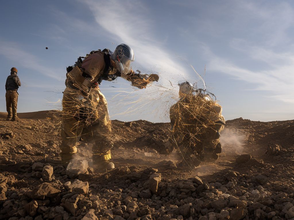 useful-koala710: Exploding planet with oil and pipes, 2 heads, 2 faces ...
