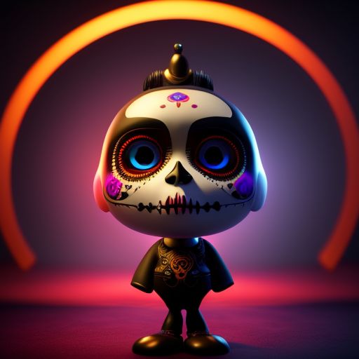 small-snake908: Small dia de los muertos skin, large glowing eyes ...