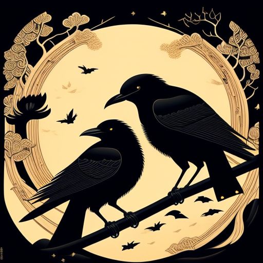 open-spider882: / imagine the aerial fight of two crows