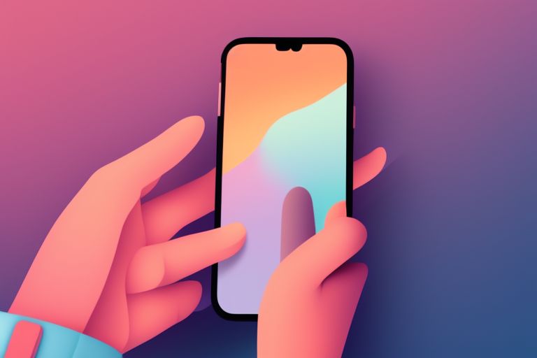 Iphone Flat Illustration
