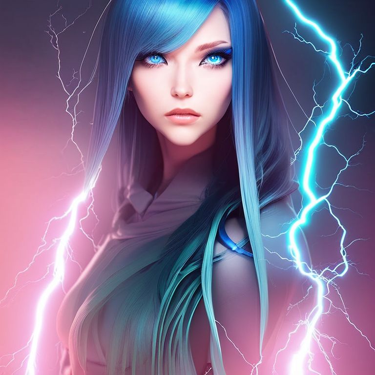 Blue Haired Elf Girl