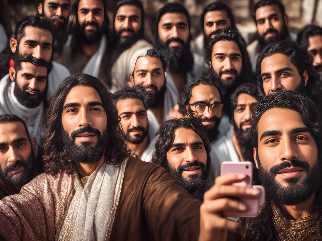 hidden-corgi103: Jesus Christ and the apostles A group of male holy ...