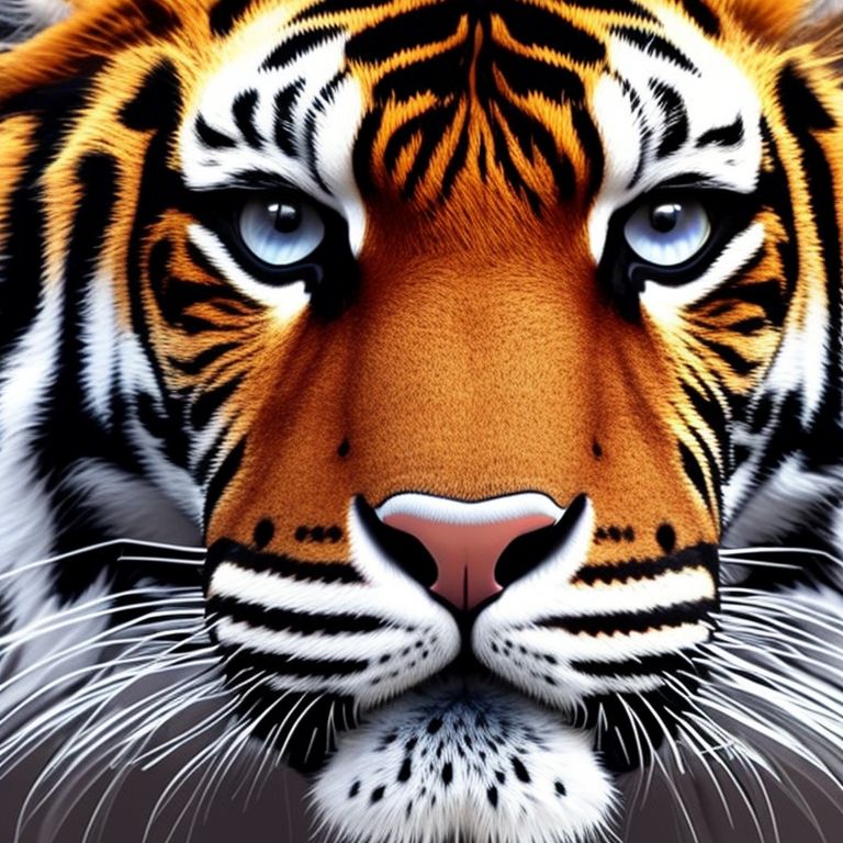 Arshadkhan: Realistic 3d render of tiny, isometric Tiger, cinematic ...