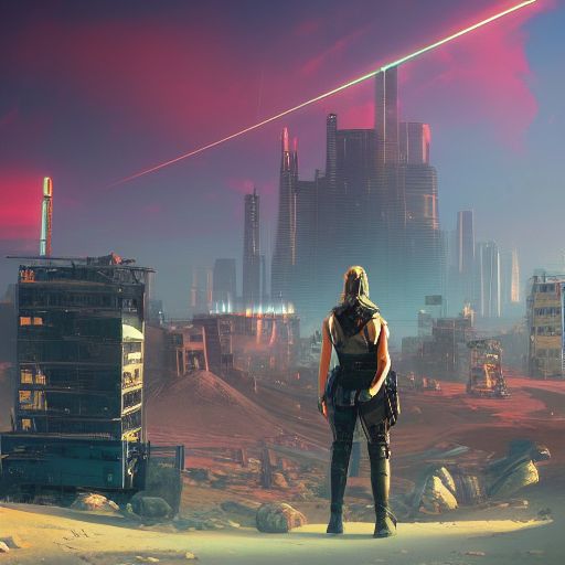 grown-dugong695: In a post-apocalyptic science fiction film, a female ...