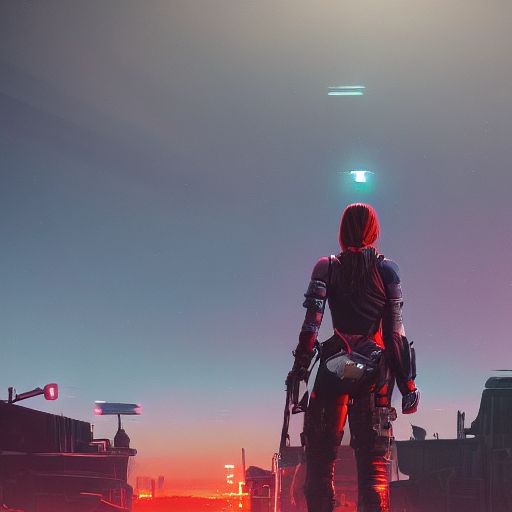 grown-dugong695: In a post-apocalyptic science fiction film, a female ...