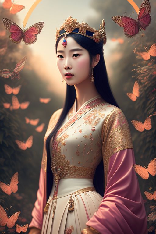 livid-hyena209: beautiful Chinese girl, 19 years old, front, long hair ...